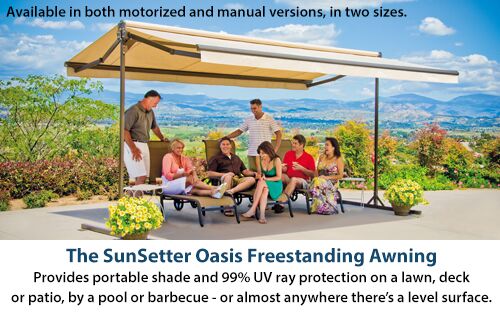 Oasis Freestanding Awning – Retractable Awnings for Illinois, Wisconsin ...